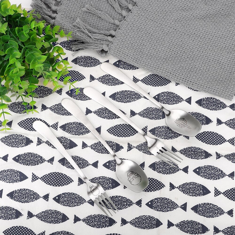 Kitchen Tools Spoon Forks Tableware Middle Finger ... – Vicedeal