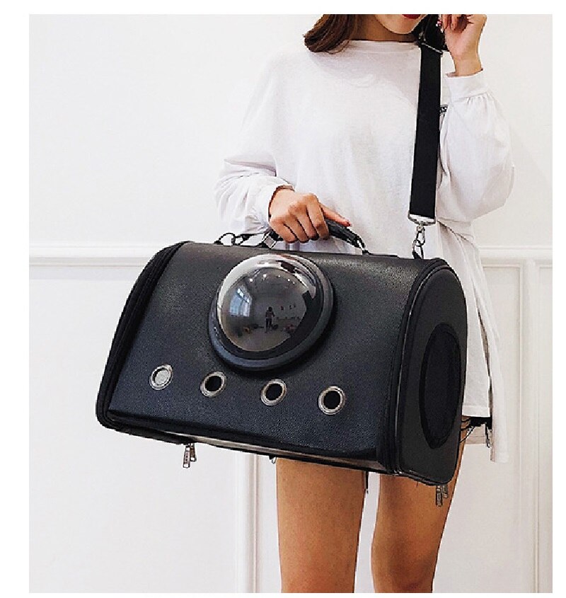 Foldable PU Pet Travel Bag Pet Cat Dog Carrier 360... – Grandado