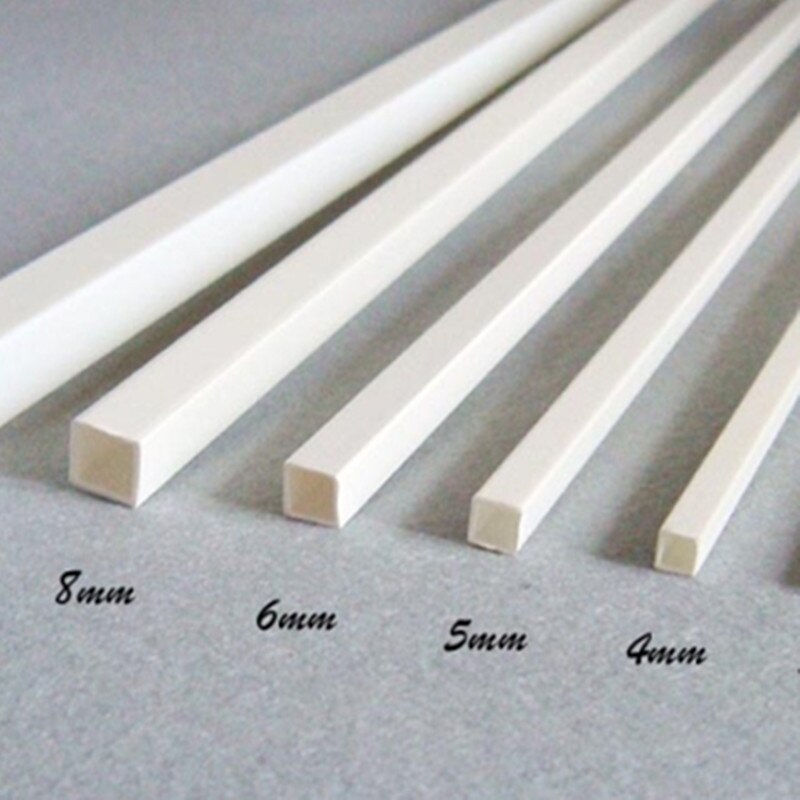 20 PCS 4 mm5mm6mm8mm styrene ABS hollow square tub... – Grandado