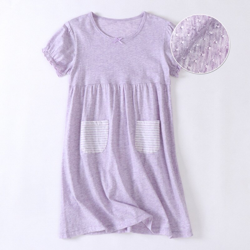 Ins Children Nightdress For Girls Summer Short Sle... – Grandado