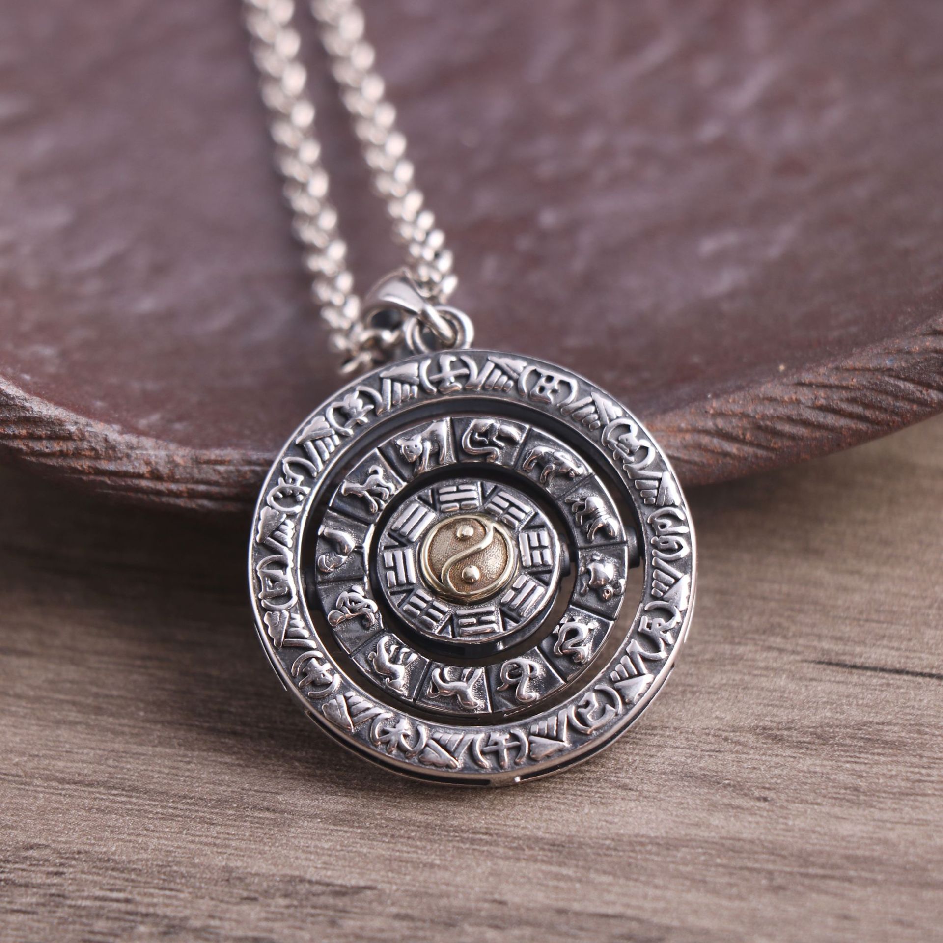 100% S925 Silver Jewelry Zodiac Signs Nine Palaces... – Grandado