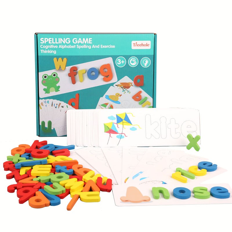 3D Jigsaw Word Puzzle Game 26pcs English Letters E... – Grandado