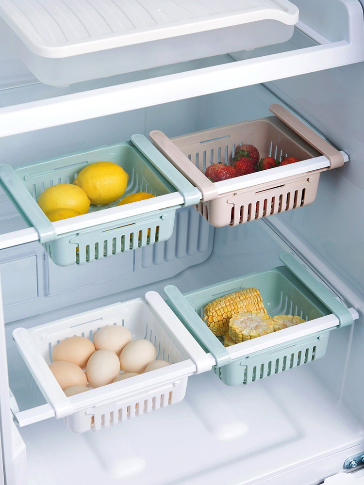 Fridge Shelf Holder Rack Kitchen Pull-Out Drawer O... – Grandado