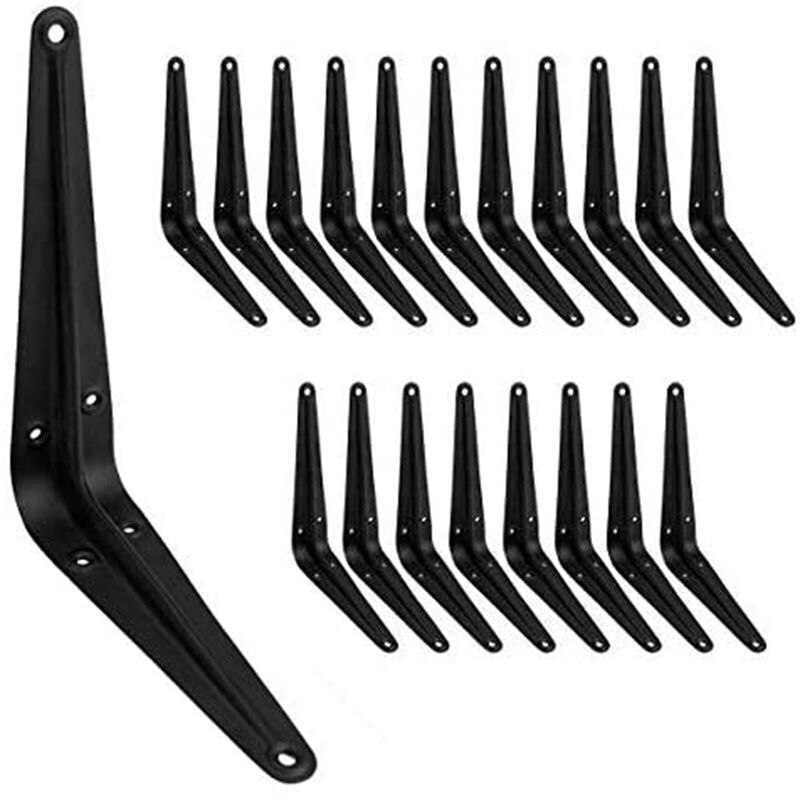 20 Shelf Brackets, Heavy-Duty Corner L-Shaped Brac... – Vicedeal