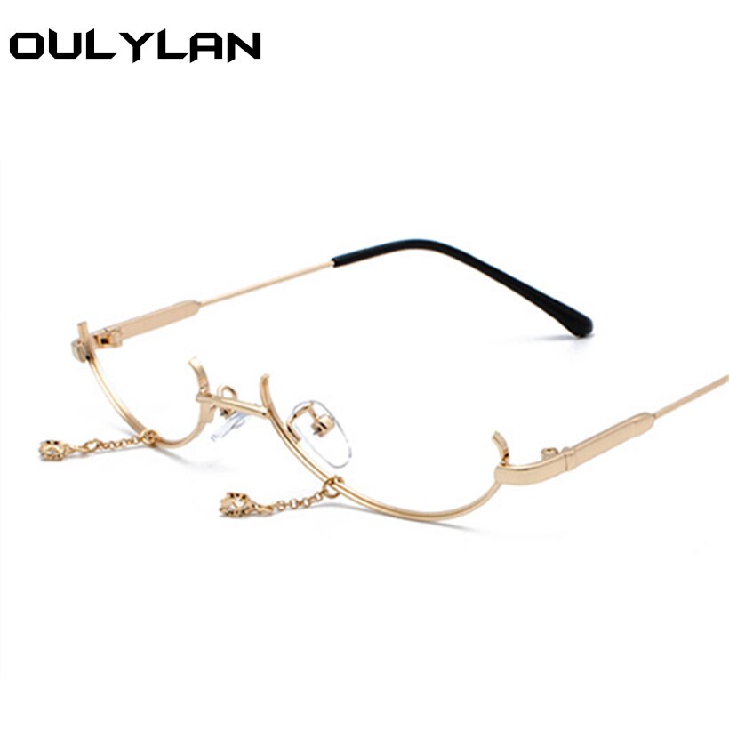 Oulylan Half frame Glasses Frame Women Without Len... – Vicedeal