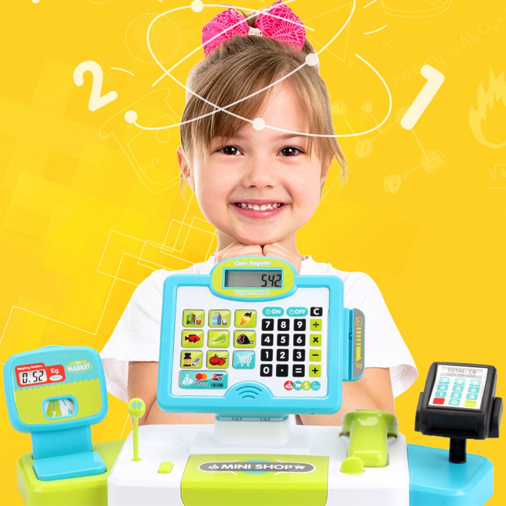 Elektronische Supermarkt Kassa Kits Kids Toy Gesim... – Vicedeal