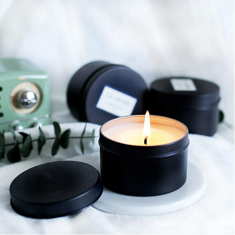 Kaars Tin 12Pcs 4Oz Kaars Containers Kaars Tin Pot... – Grandado