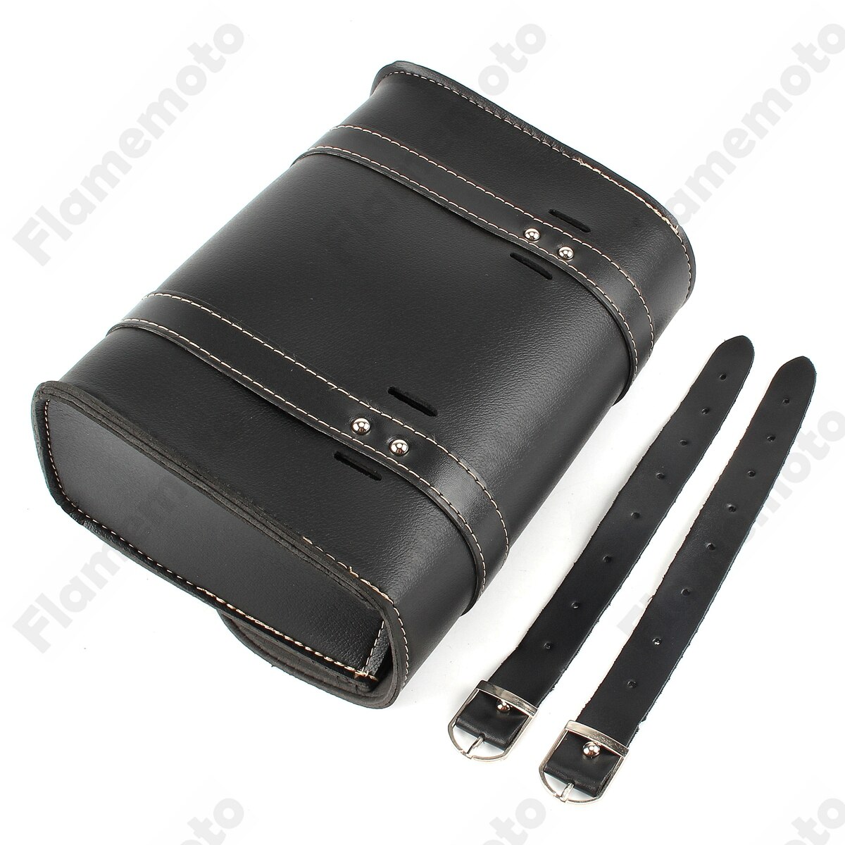 Black Motorcycle Decoration Saddlebags PU Leather ... – Grandado