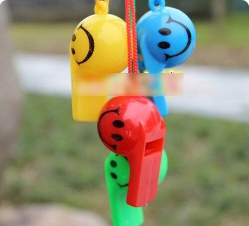 2pcs colorful soccer funny face kid fans whistle c... – Vicedeal