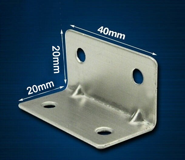 20 Stuks 20x20x40mm Rvs Haakse Hoek Beugel Thinckn... – Vicedeal