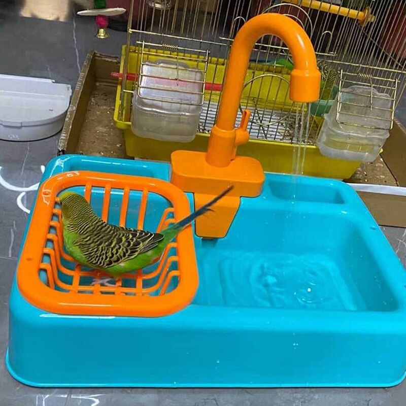 Bird Feeder Automatic Parrot Bathtub Swimming Pool... – Grandado