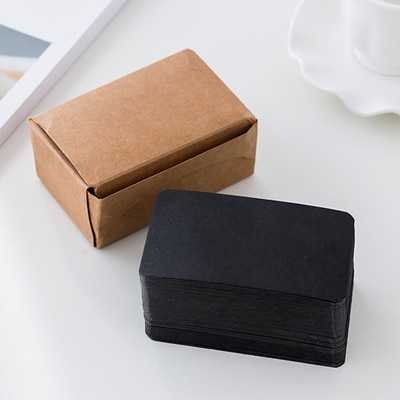100 sheets / boxes DIY blank cards kraft paper bla... – Grandado