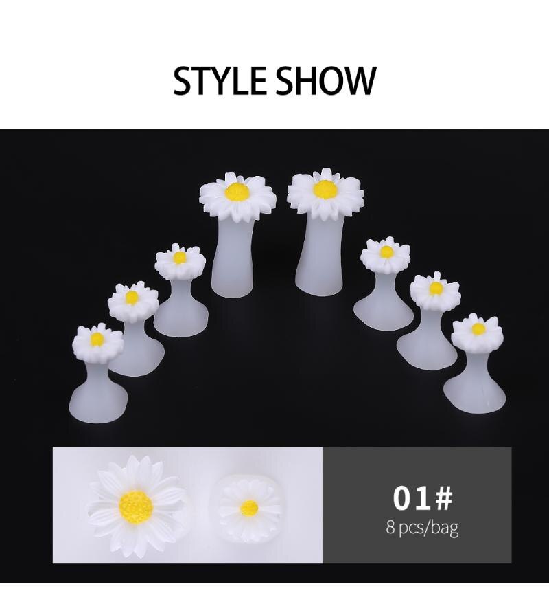 8PCs Soft Silicone Toe Separator Flower Modeling P... – Vicedeal