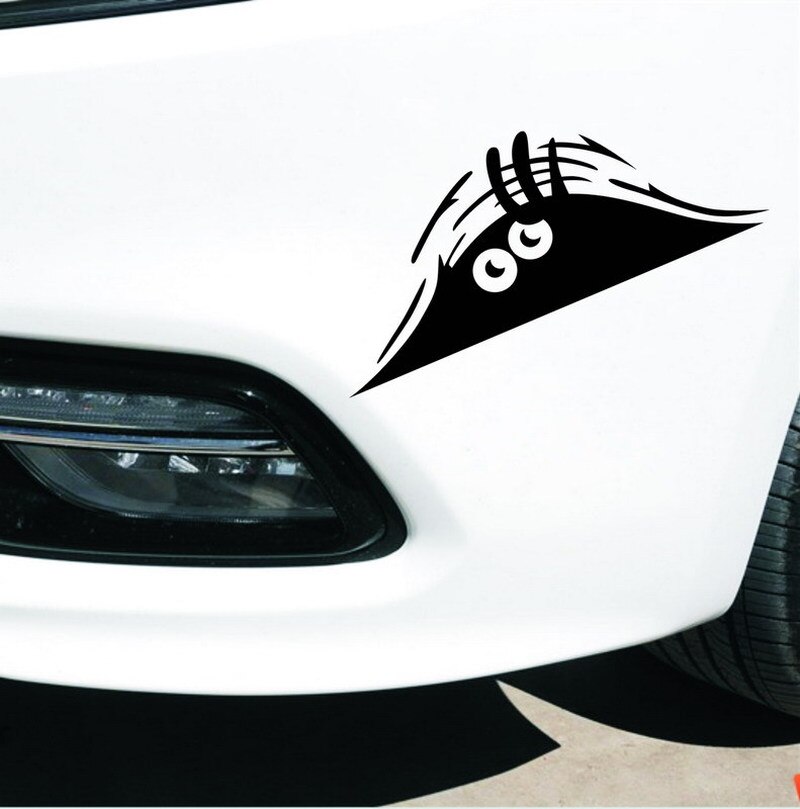 Car Stickers Funny 3D Big Eyes Car Decal Black Sti... – Grandado