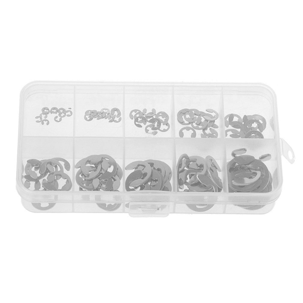 120Pcs 304 Rvs E-Clip Borgring Assortiment Kit M1.... – Grandado