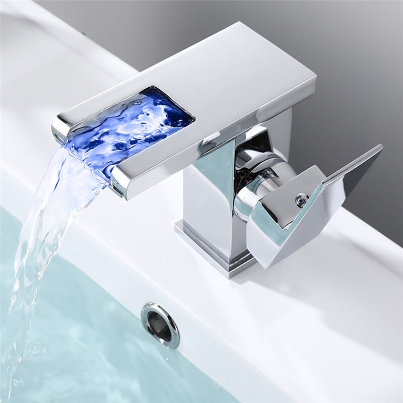 LED RGB Color Change Waterfall Bathroom Basin Fauc... – Vicedeal