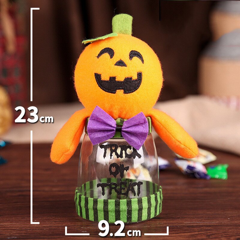Halloween Candy Jar Trick or Treat Cookie Sweets S... – Grandado