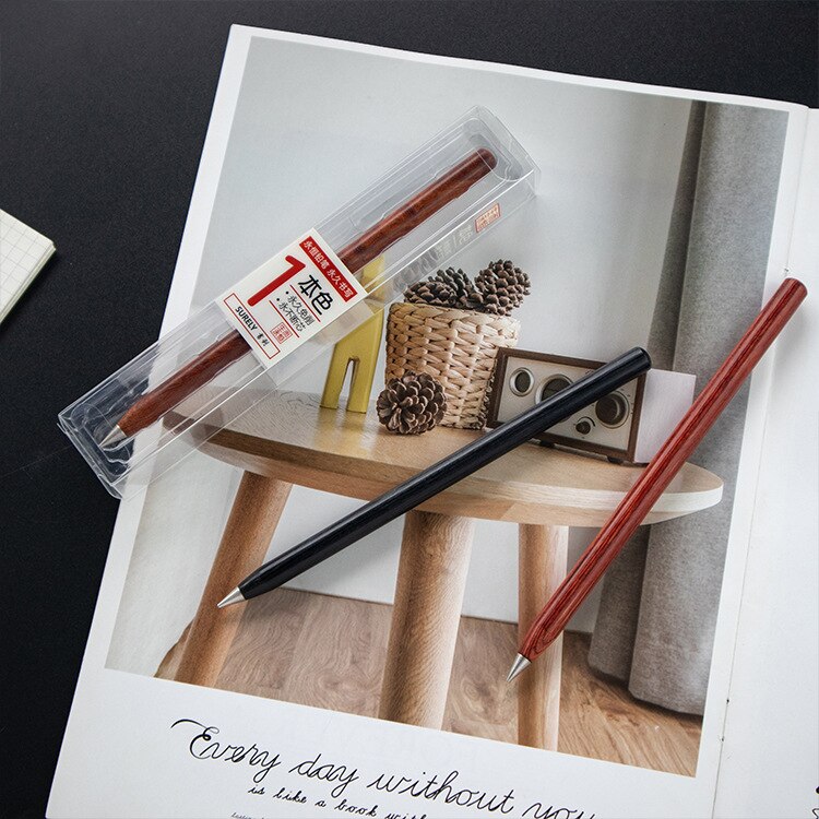Unlimited Ink-free Wood Eternal Writing Pen Office... – Grandado