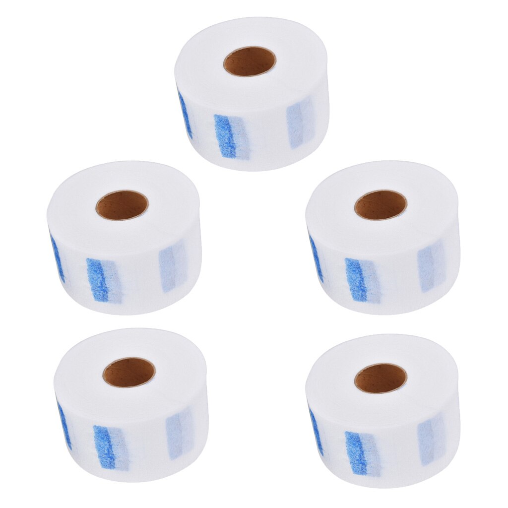 5Rolls Stretchy Disposable Neck Paper Strips Barbe... – Grandado