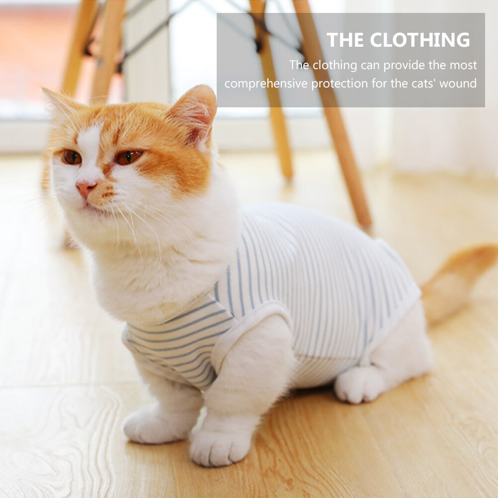Pet Cat Post-Operative Wounds Clothes Shirt Surger... – Grandado