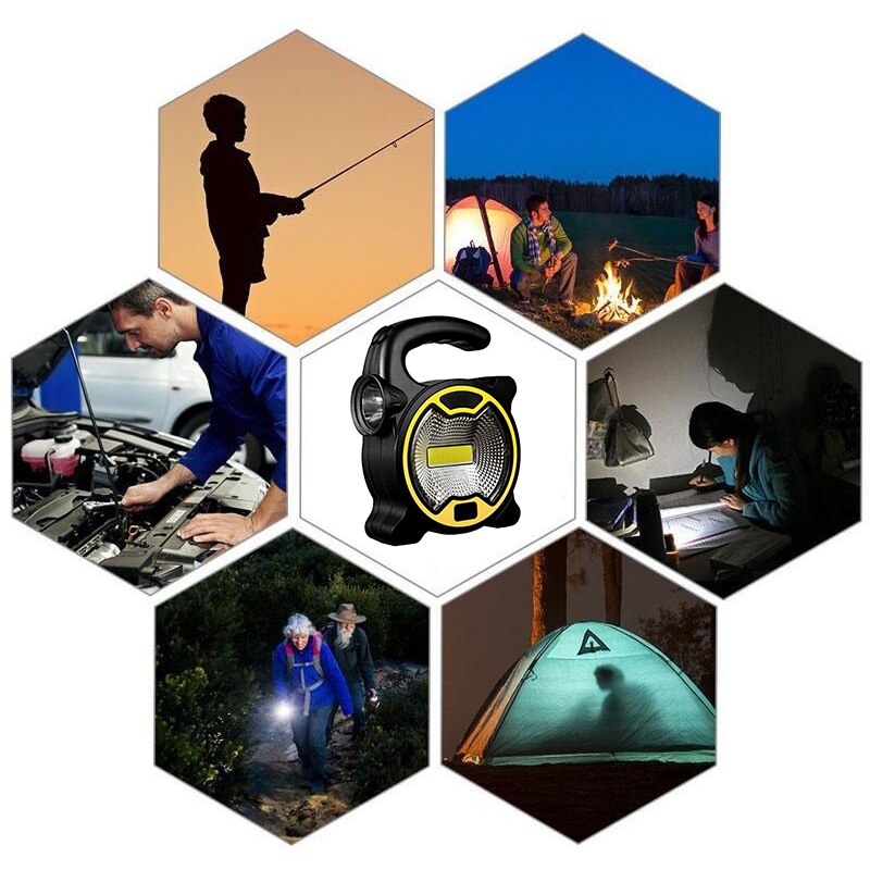 Draagbare Cob Camping Licht Werk Lamp Hangen Lanta... – Vicedeal