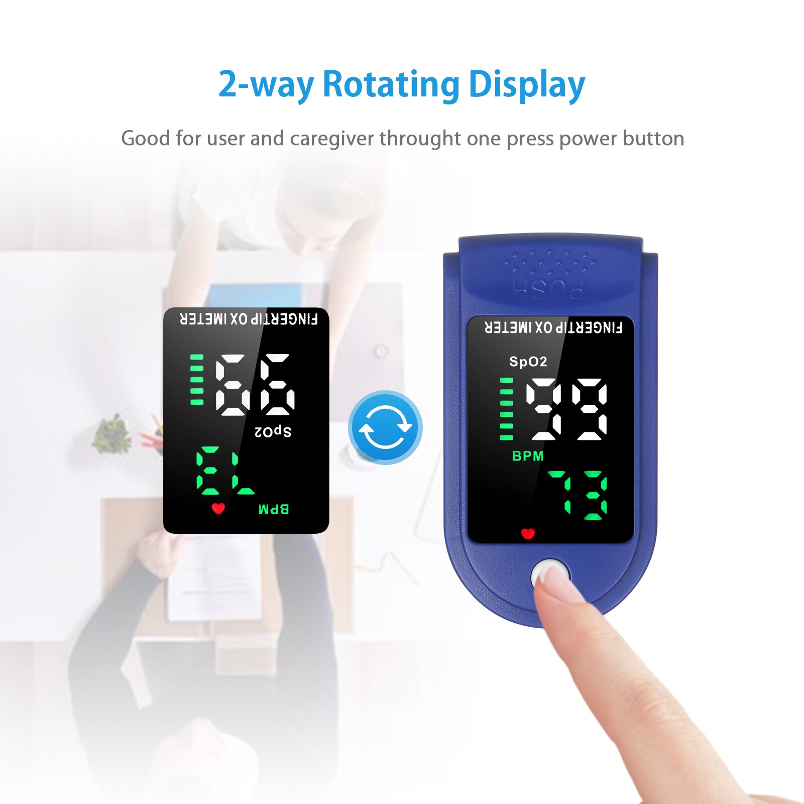 Finger Oximeter Digital Fingertip Pulse Oximeter B... – Grandado