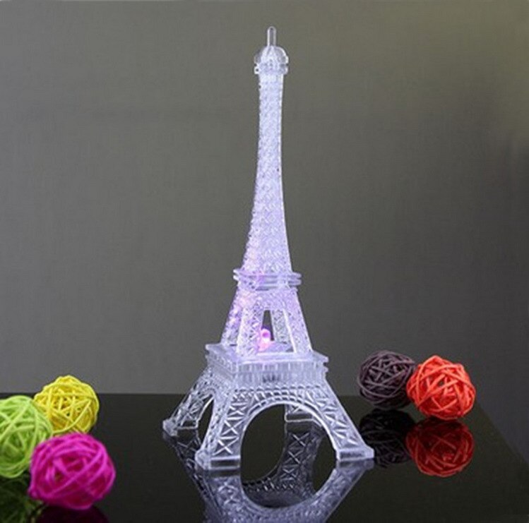 AA Romantic Eiffel Tower Color Changing LED Night ... – Grandado