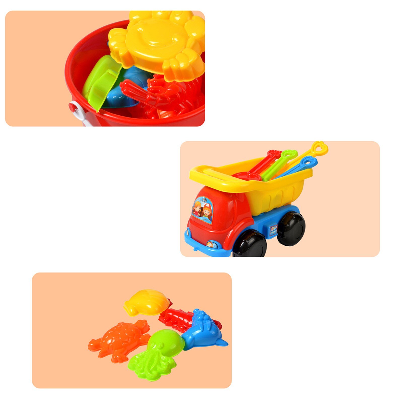 20pcs Sand Playing Toys Kids Beach Tools Set Fun W... – Vicedeal