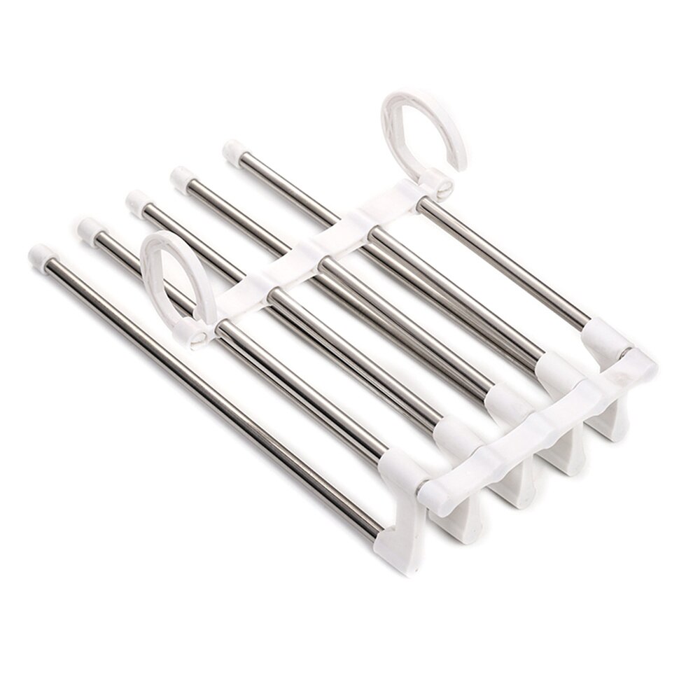 Wit Rvs Multifunctionele Vijf In Een Broek Rack Op... – Vicedeal