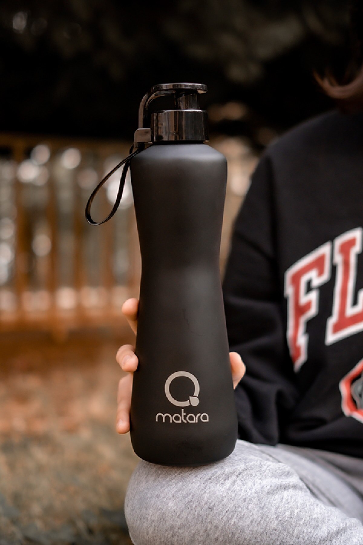 Matte Black Glass Water Bottle 750 Cc – Grandado