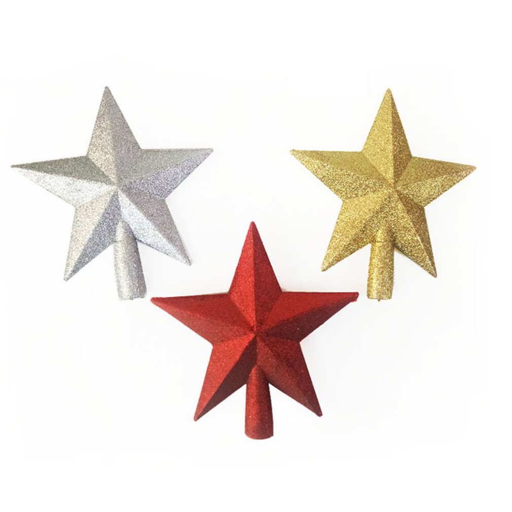 Glitter Christmas Tree Topper Star Christmas Tree ... – Grandado