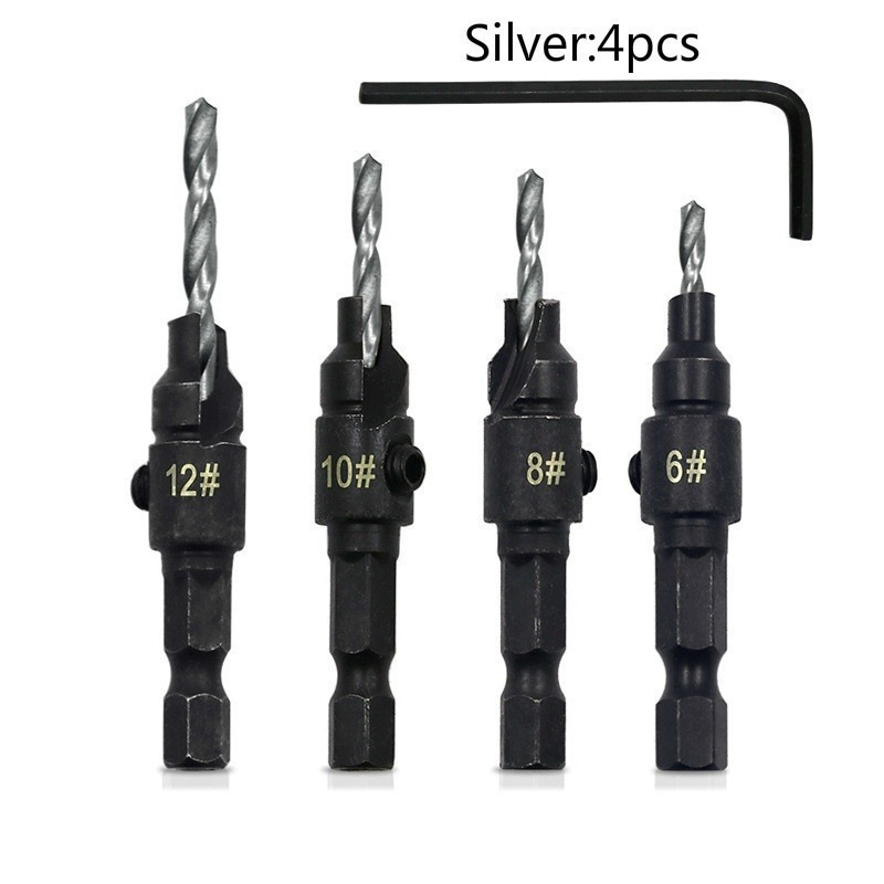 4/5 Stuks Countersink Boor Houtbewerking Boor Set ... – Vicedeal