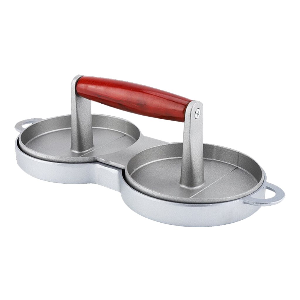 Round Hamburger Press Patty Maker 2 in 1 Non Stick... – Grandado