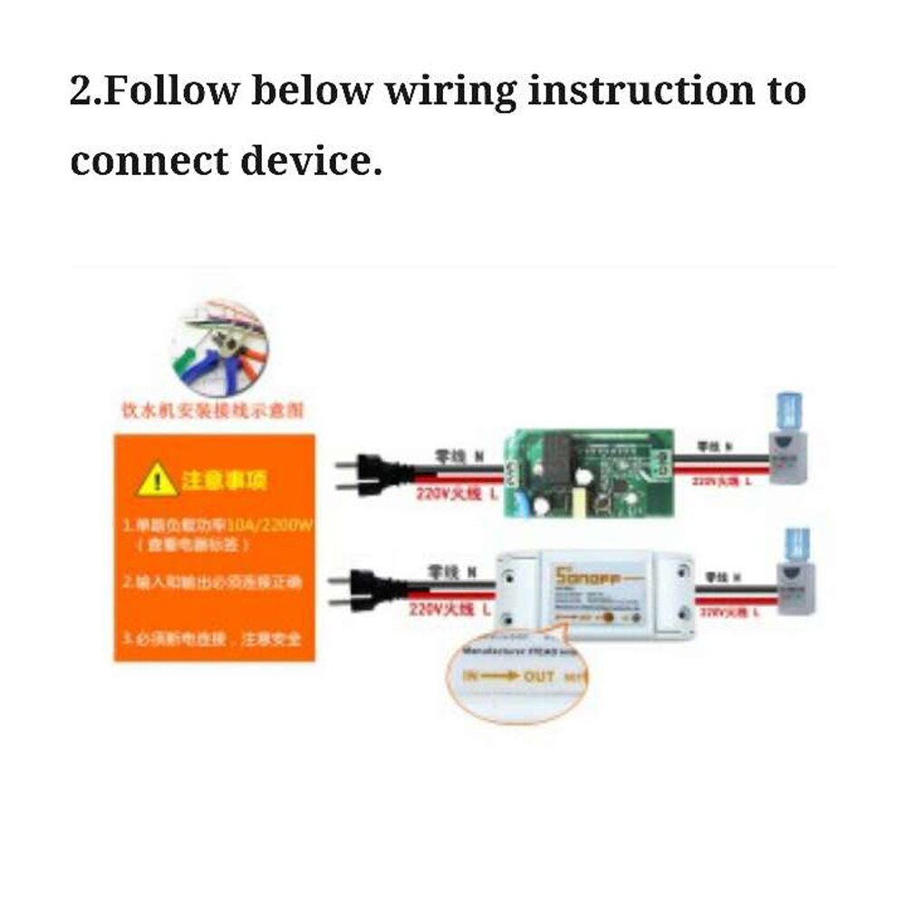 SONOFF 10A DIY Smart WiFi General Modification Rem... – Vicedeal