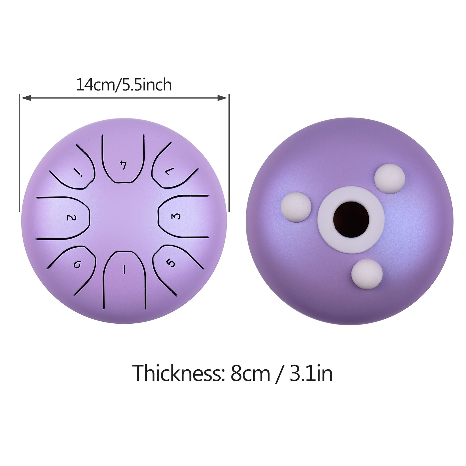 ammoon Steel Tongue Drum Tank Drum Percussion Inst... – Vicedeal