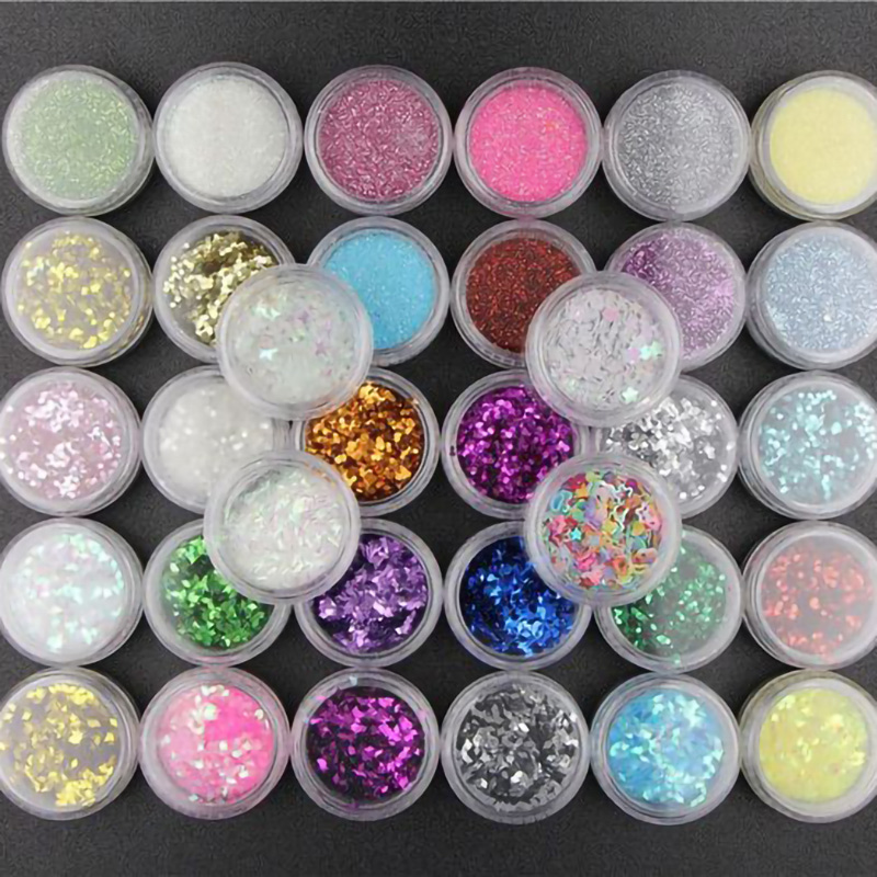 34 PCS/SET nail art glitter sequins set light ther... – Grandado