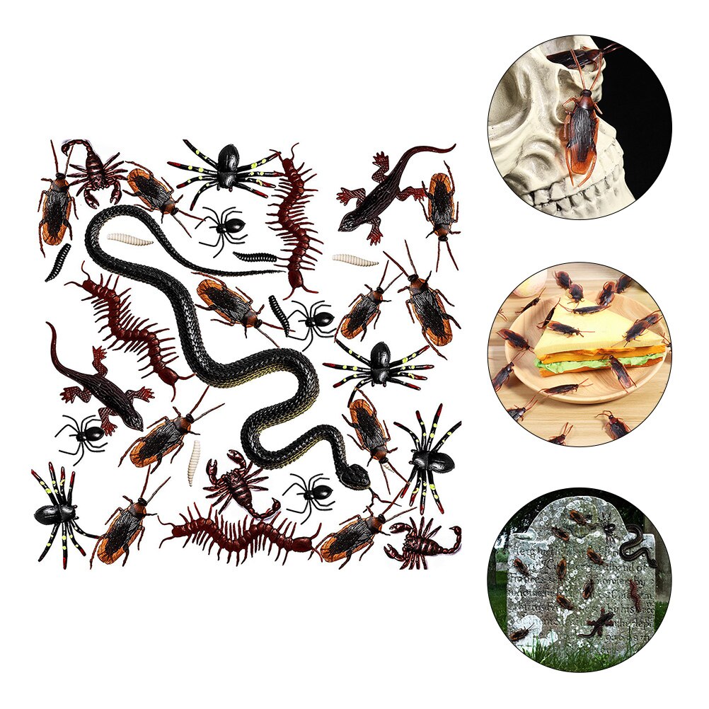 160Pcs Portable Scary Cockroach Spider Toys Animal... – Vicedeal