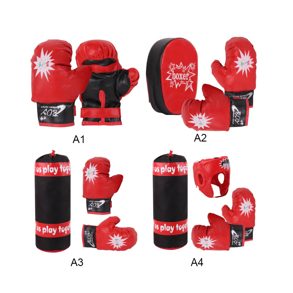 1pair Kids Toys Boxing Gloves Kit Punching Bag Edu... – Grandado