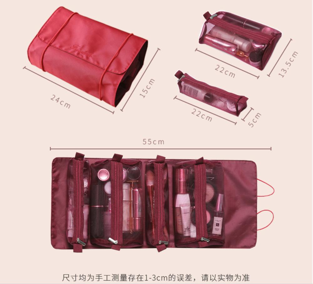 Nylon make-up organizer tas, opvouwbare make-up op... – Vicedeal
