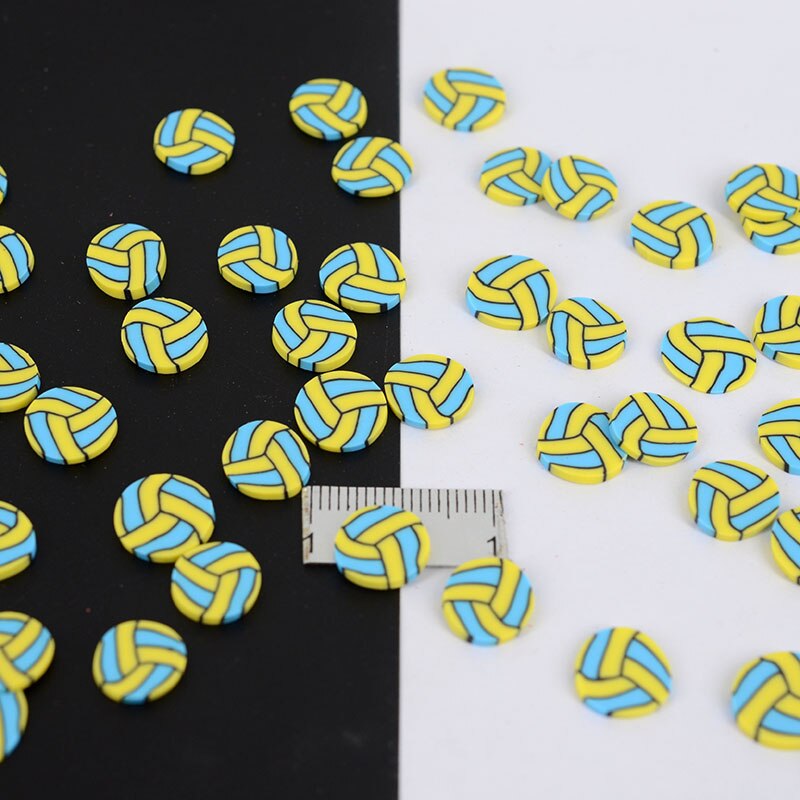 100g/Lot Polymer Clay Base ball Football Sprinkles... – Grandado