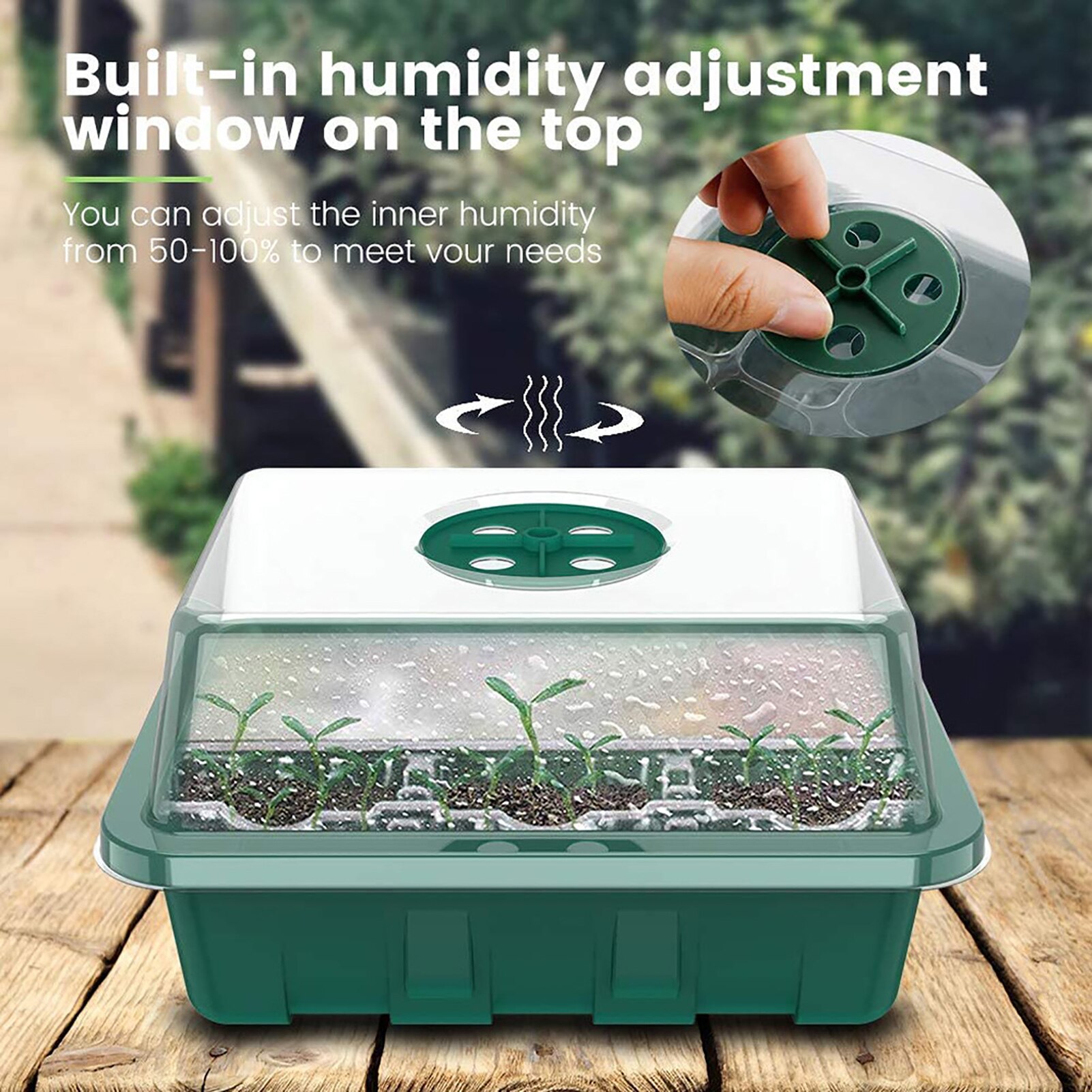 12 Hole Plastic Nursery Pots Planting Seed Tray Ki... – Grandado