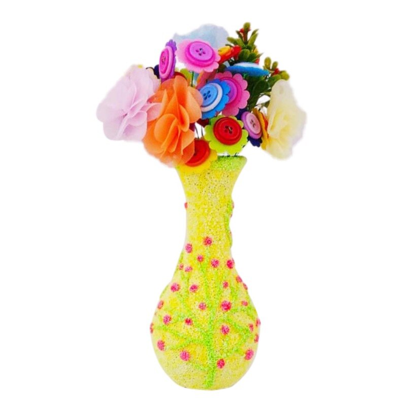 Colorful Button Fun Vase Toy Hands-on Ability Educ... – Grandado