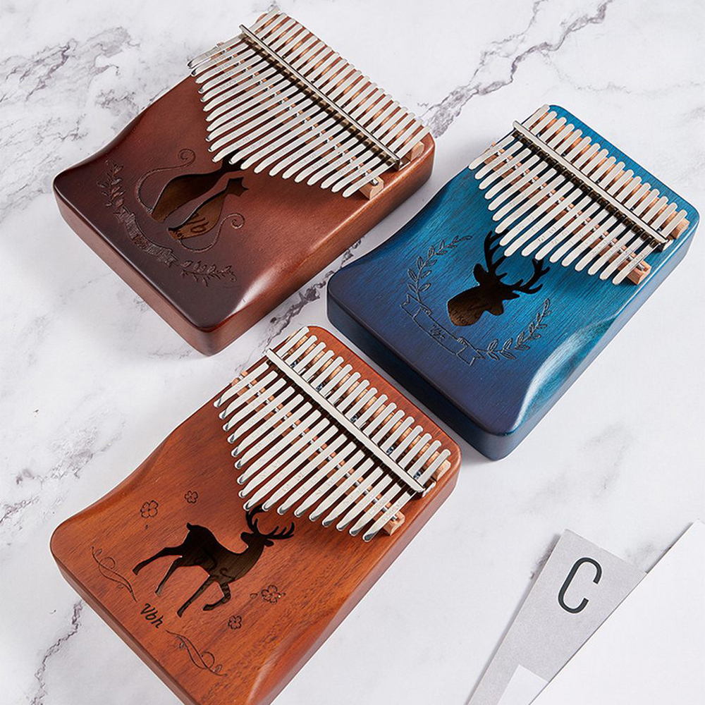 Piano de pulgar de 17 teclas, instrumento Musical ... – Grandado