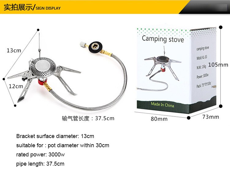 Outdoor camping BBQ portable fire boiler head picn... – Grandado