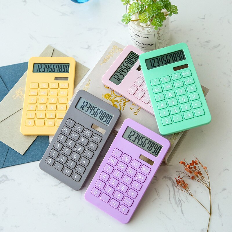 1pc Mini Solar Calculator 10 Digits Multi-function... – Grandado