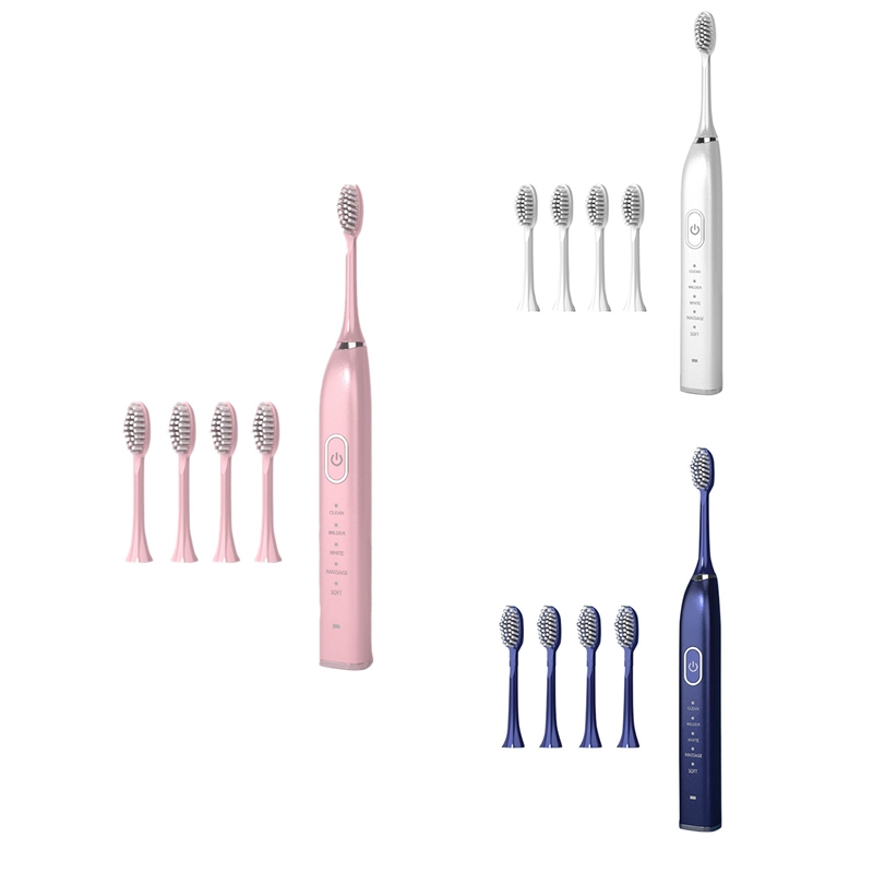 Ultrasonic Electric Toothbrush USB Rechargeable 5 ... – Vicedeal