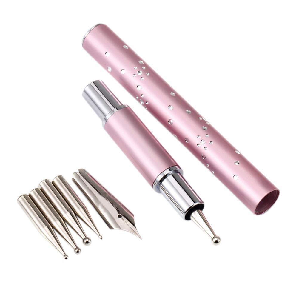 Nail Art Fine Lace Drawing Pen With Metallic 5 Pen... – Grandado