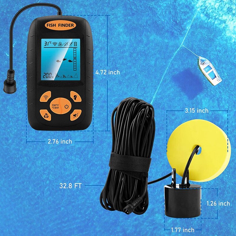 Fish Finder Portable Boat Depth Fishing Handheld F... – Grandado