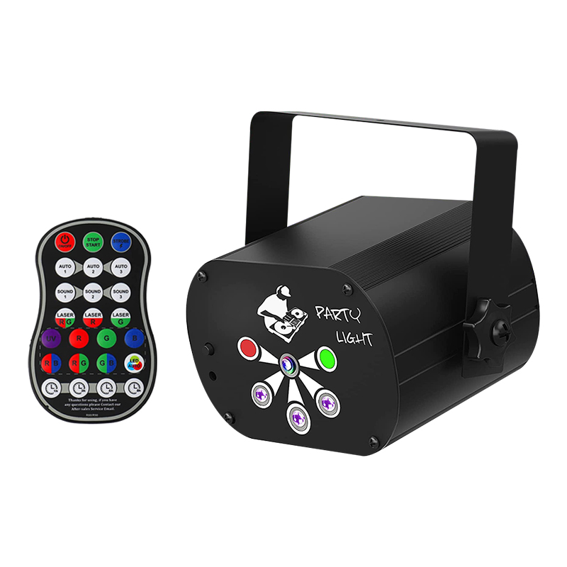 Party Lights 6 Lens DJ Disco Lights Geluidsgestuur... – Vicedeal