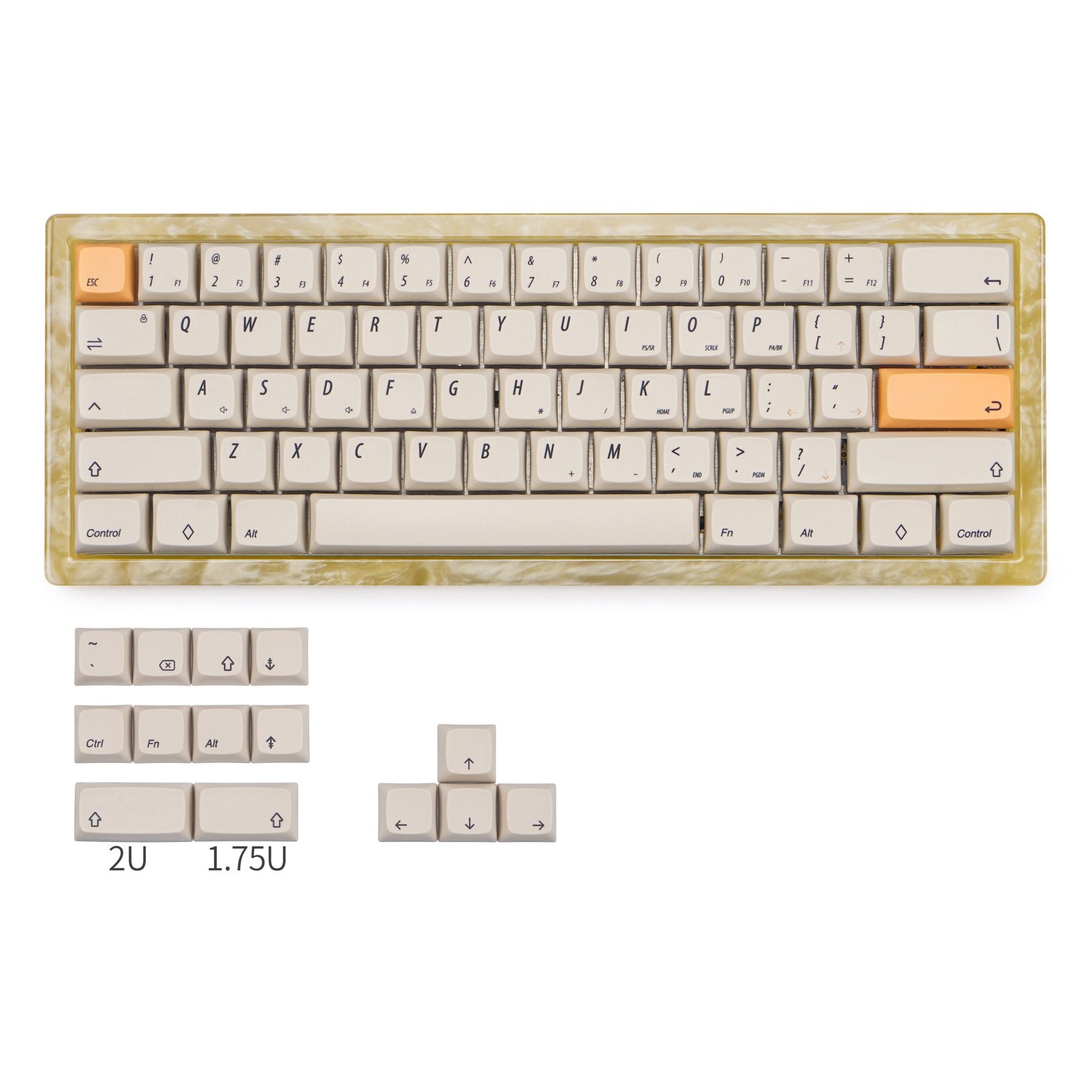 KBDfans PBT DA Dye-Sub Orange Keycaps – Grandado
